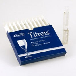 Titrets, SO2 Test Kit, Box of 10 – Northeast Winemaking